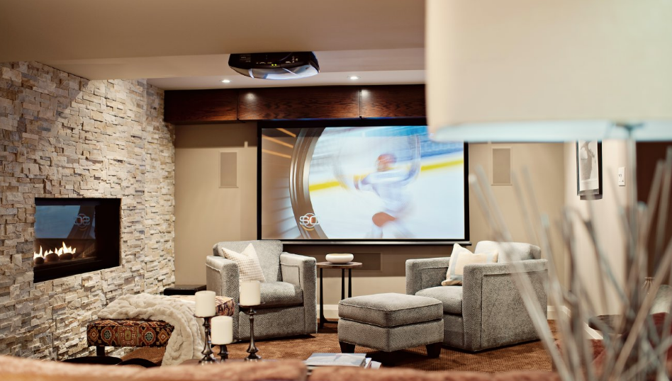 Stylish basement designs that use our signature stone texture panels ...